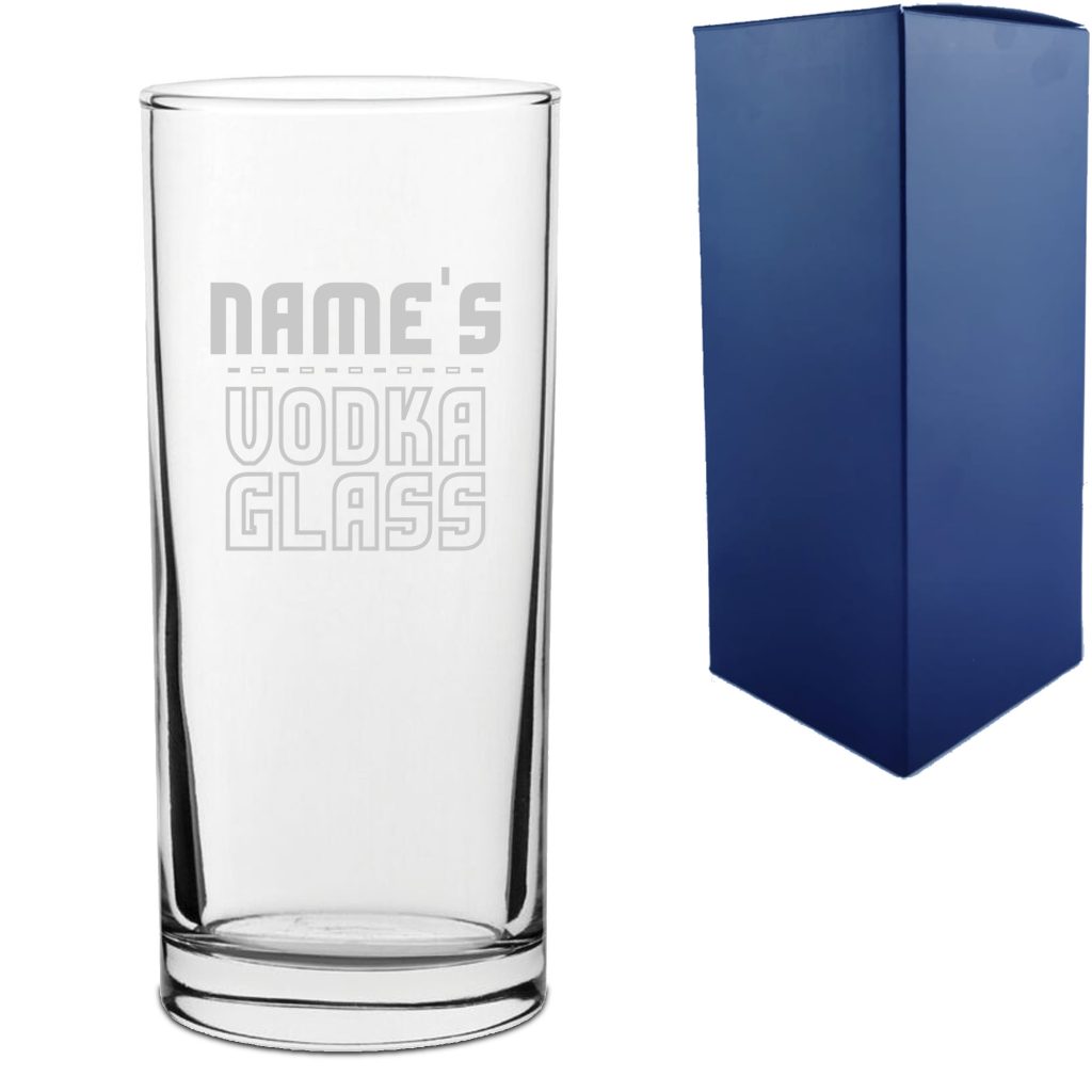 Personalised Engraved Vodka Hiball Glass with 'Name's Vodka Glass ...